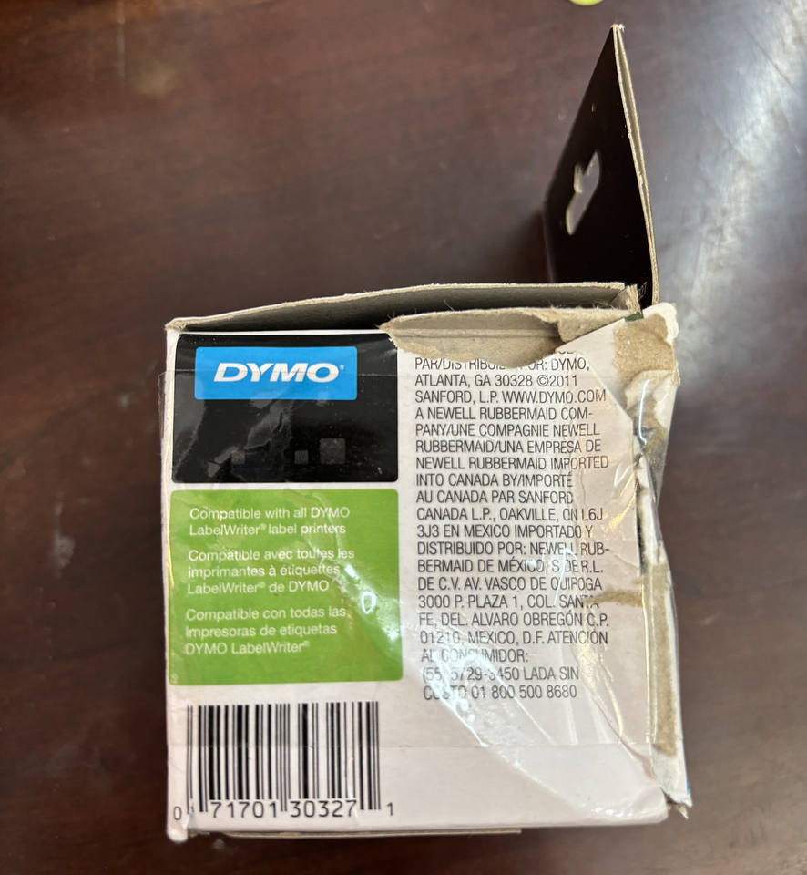 Dymo - White File Folder Lables - 9/16" x 3 7/16" - 30327 | eBay