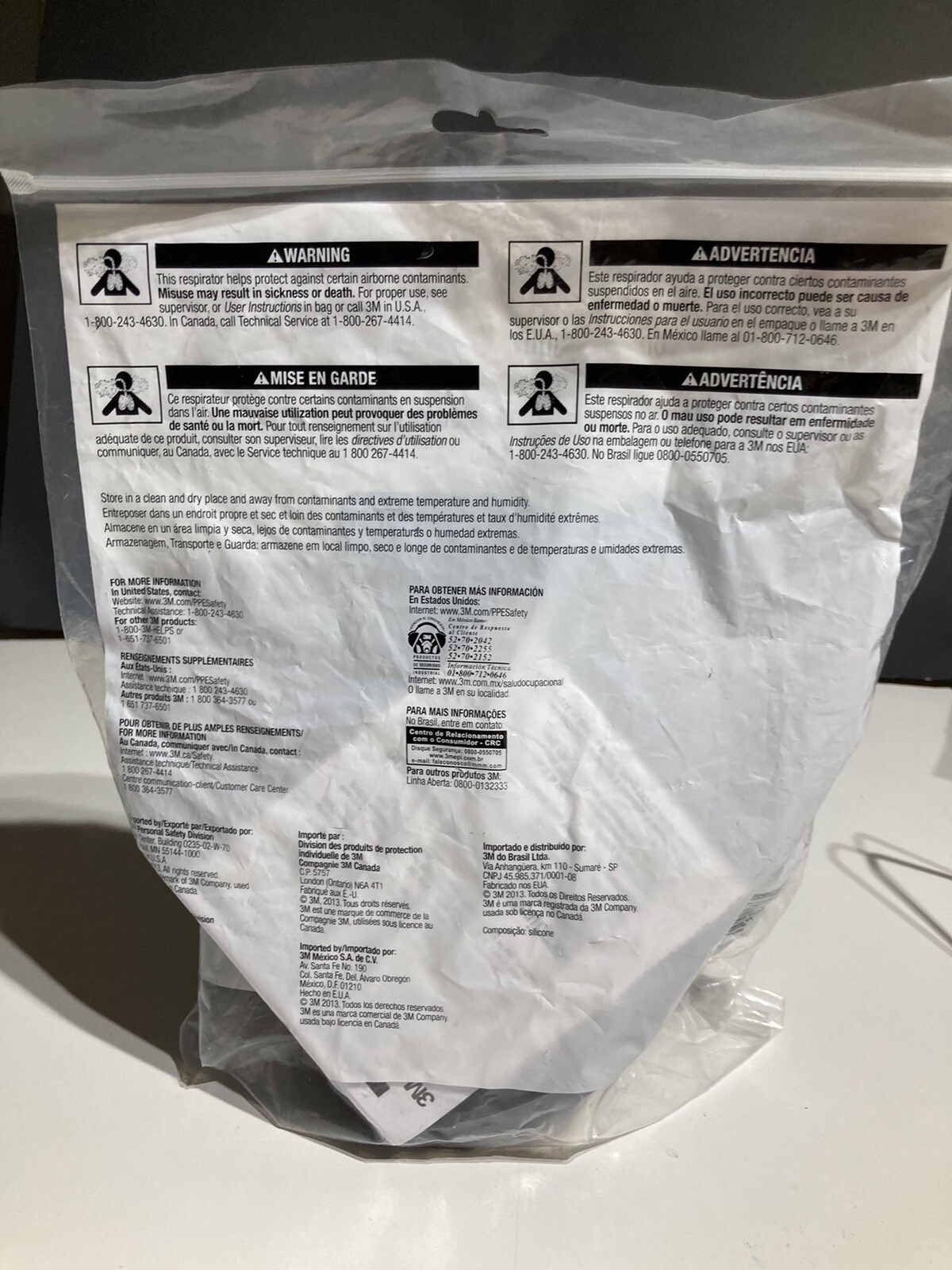 3M 7502 37082 Cool Flow Reusable Half FACE MASK Respirator Facepiece ...