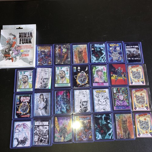 Storage Locker Bulk Lot Ninja Funk Cover Art Cards Display Figures | eBay