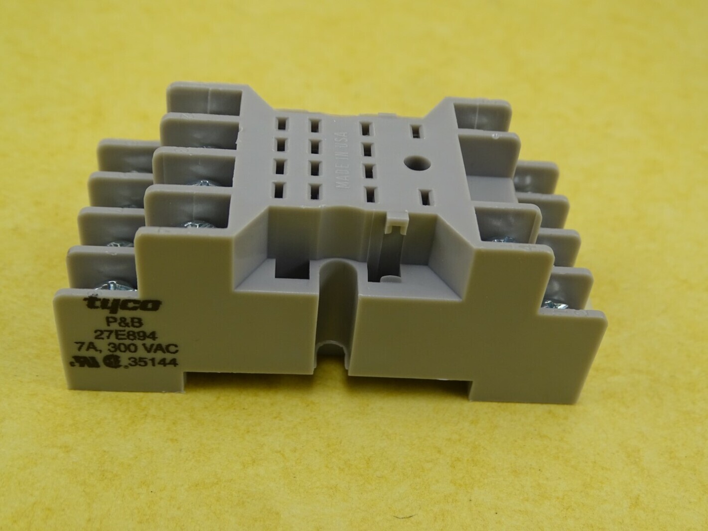 Tyco 4-Pole Screw Relay Socket Base 300Vac, 27E894 | eBay