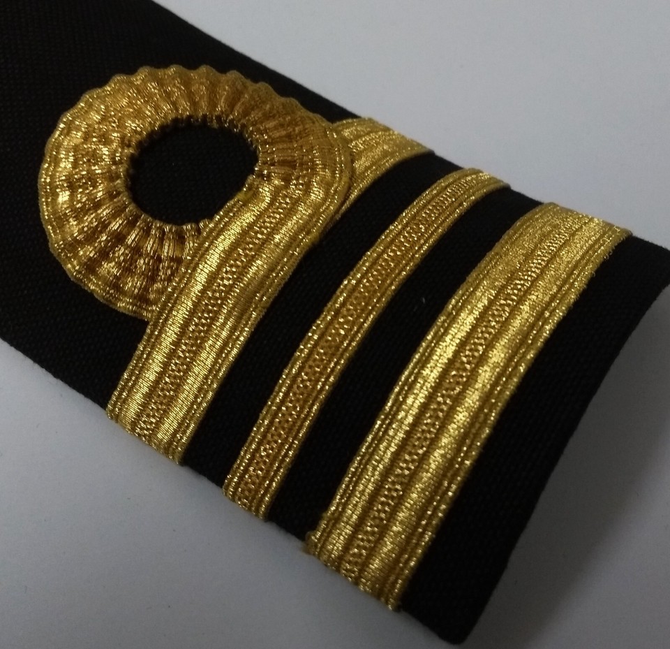 Naval Officers Lt Commander Uniform Shoulder Boards Epaulette Leather ...