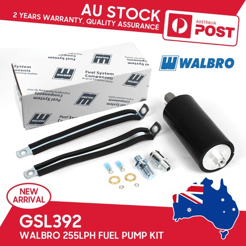 Inline External 255LPH High Pressure Fuel Pump Kit Fits Walbro GSL392 ...