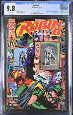 ROBIN II #2 VARIANT COVER B CGC 9.8 WP NM/M DC 1991 JOKER'S WILD ...