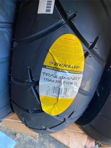 DUNLOP 170/60 R17 72W TRAILSMART MAX Rear Tire Adventure Street bike ...