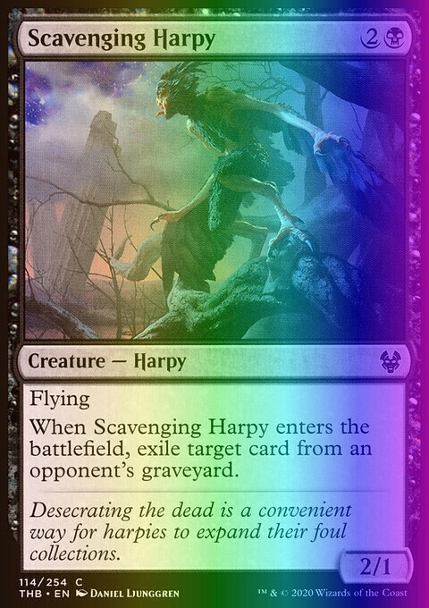 Magic the Gathering MTG Scavenging Harpy (114) Theros Beyond Death LP ...