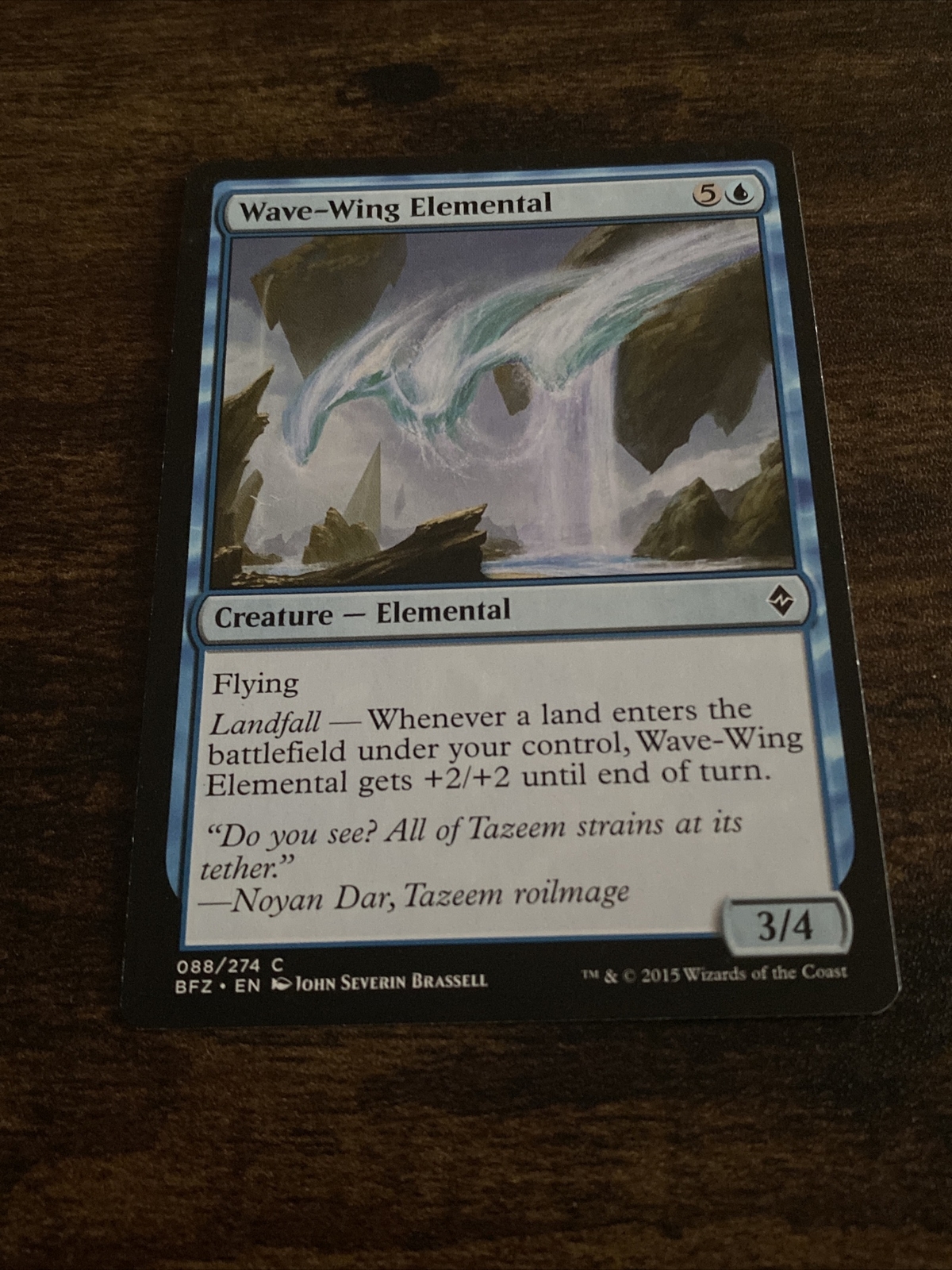 Wave-Wing Elemental 88/274 Battle for Zendikar Magic The Gathering MTG ...