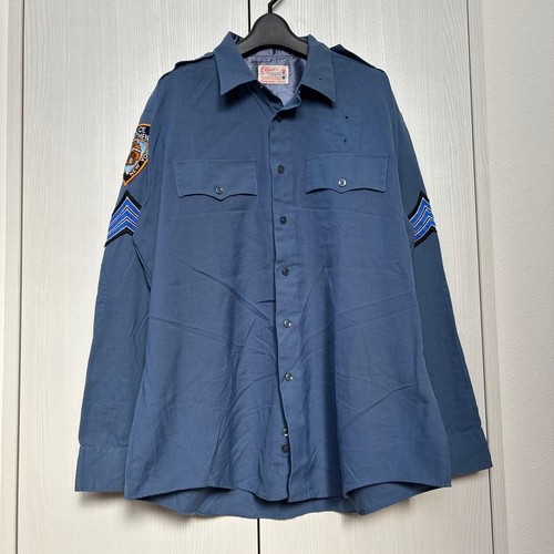 ELLECE Long Sleeve Shirt POLICE DEPARTMENT Logo Blue | eBay