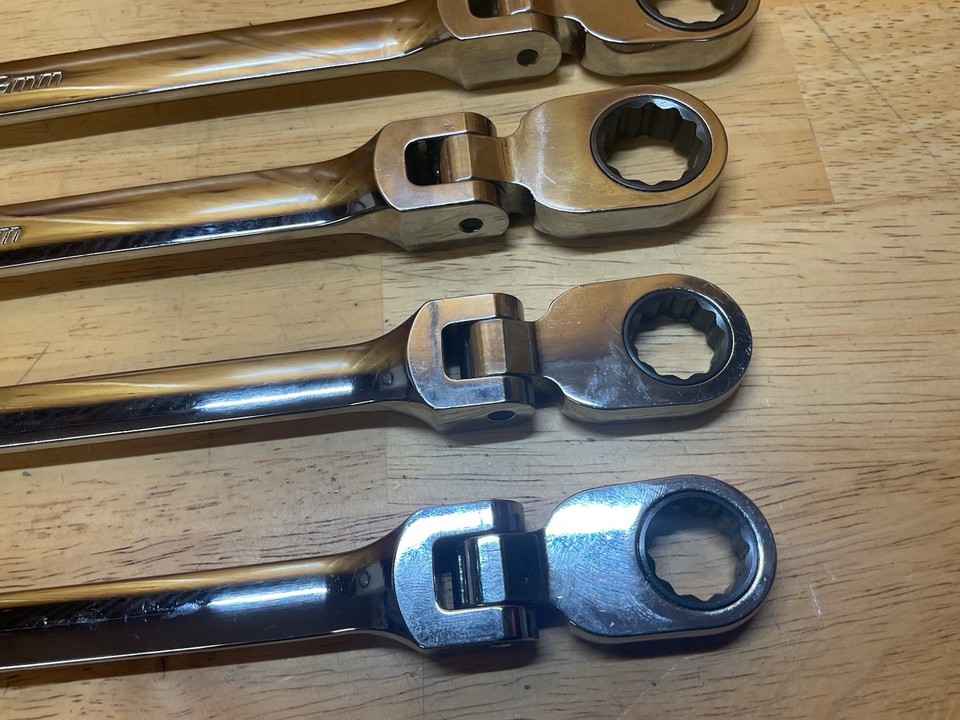 Snap On XFRM705 5 Pc 12-Point Metric Flank Drive Flex Ratcheting Box ...