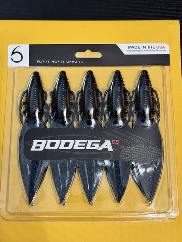 “All New” 6th Sense Bodega 6.5 Creature Swim Bait Black n Blue Pro | eBay