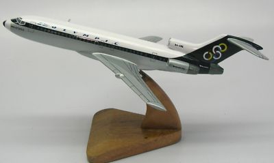 B-727 Olympic Air B727 Airplane Desktop Wood Model Regular Free ...