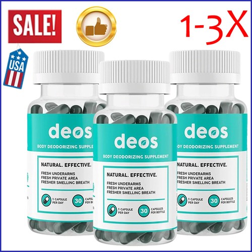 1-3X Body Deodorizer Supplement Natural Deodorant Pill Green Vegan Pill ...
