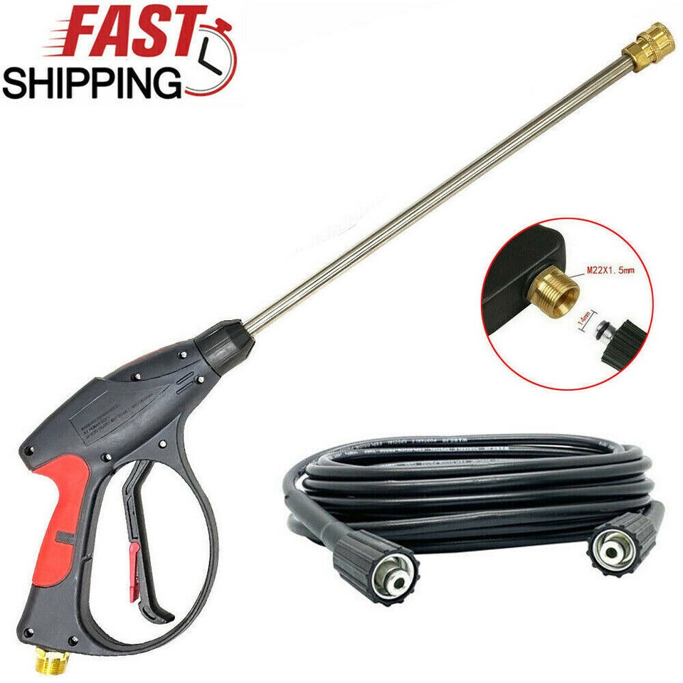 4000PSI High Pressure Car Power Washer Gun Spray Wand Lance Nozzle and ...