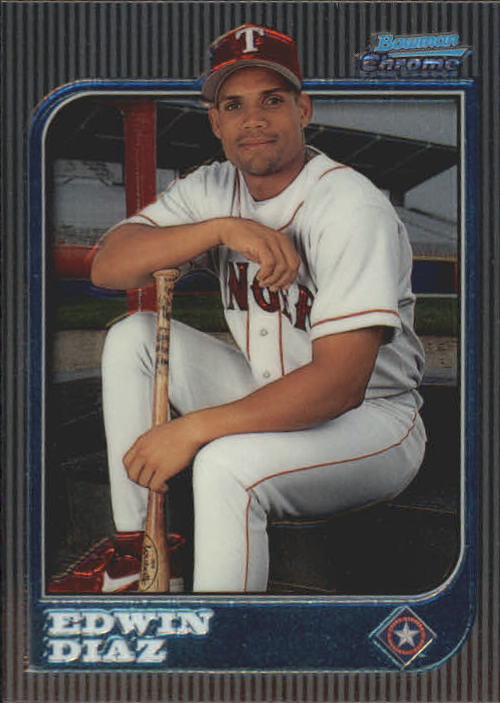 1997 Bowman Chrome Arizona Diamondbacks Baseball Card #187 Edwin Diaz ...