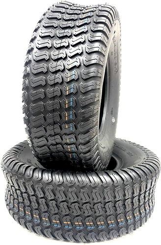 Two 18X6.50-8 Lawn Mower Tractor Tires W Tubes Heavy Duty 18X650X8 18 ...