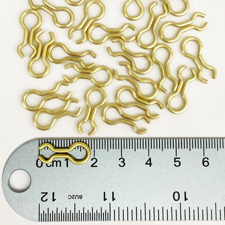 100 # Brass Sinker Eyes Eyelets for Lead Weight Mold Fishing Tackle ...