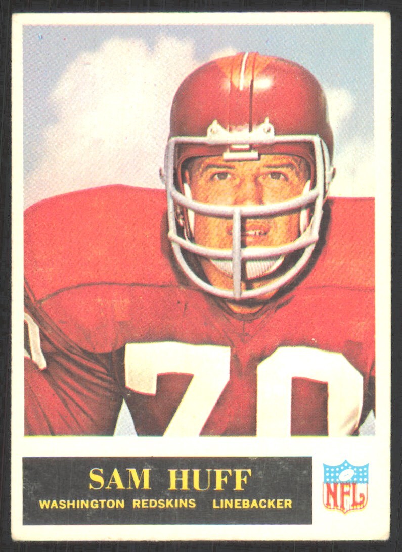 1965 Philadelphia Sam Huff Washington Redskins #187 | eBay