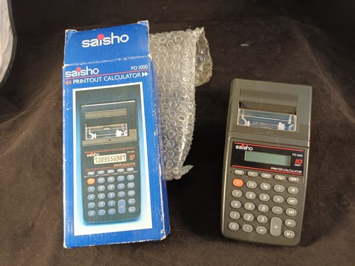 Vintage Saisho Printer Calculator PD1000 boxed FREE P&P | eBay UK