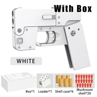 Folding Mobile Phone Pistol Gun Toy Soft Bullet for Kids & Adults ...