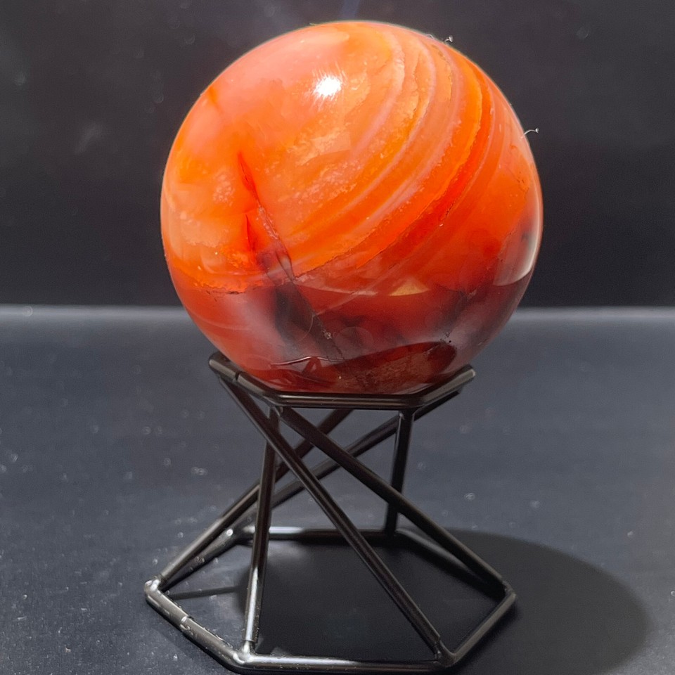 272G High-quality natural red agate Shi Ying ball crystal ball repair ...