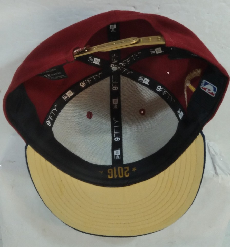 Cleveland Cavaliers New Era- Red/Blue/Gold Snapback 9Fifty Cap NBA Hat ...