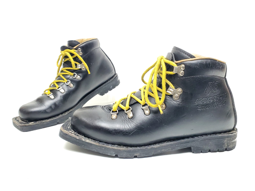 ASOLO SPORT Snowfield All-Leather Nordic Telemark 75mm 3-Pin Boots Men ...