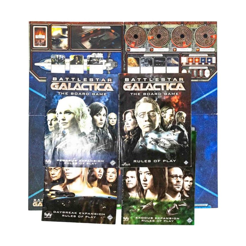 FFG Battlestar Galactica Collection #6 - Core Game + 3 Expansions! Fair ...