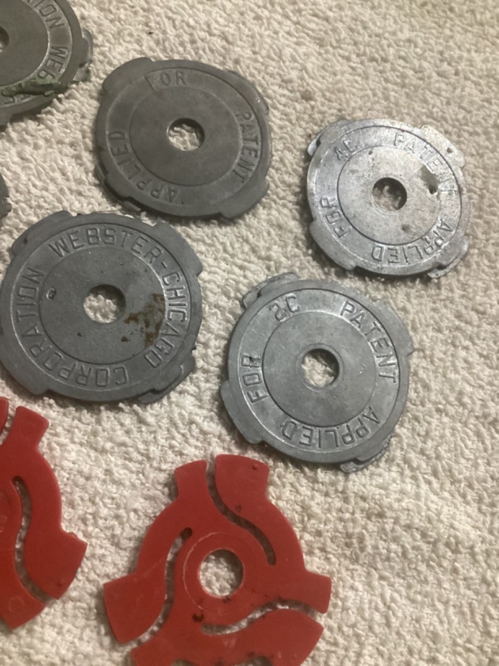 Vintage Lot of 19 Record Insert Adapters 45 RPM Webster Corp Chicago ...