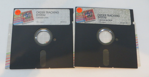 APPLE II 5.25" Floppy Disk ORDER TRACKING SYSTEM 1981 vintage computer ...