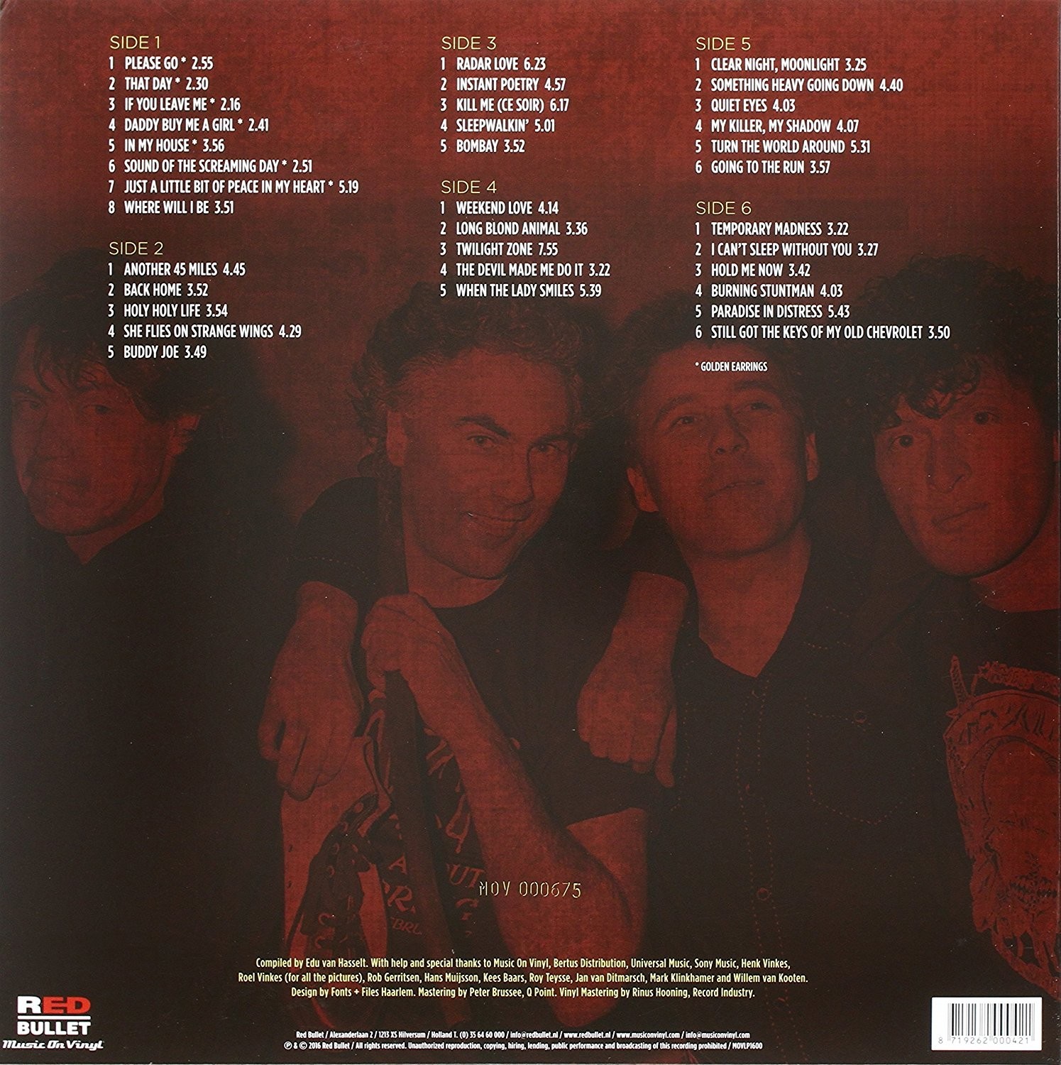 GOLDEN EARRING - 50 YEARS ANNIVERSARY ALBUM - 180 GR, BOOKLET - 3 VINYL ...