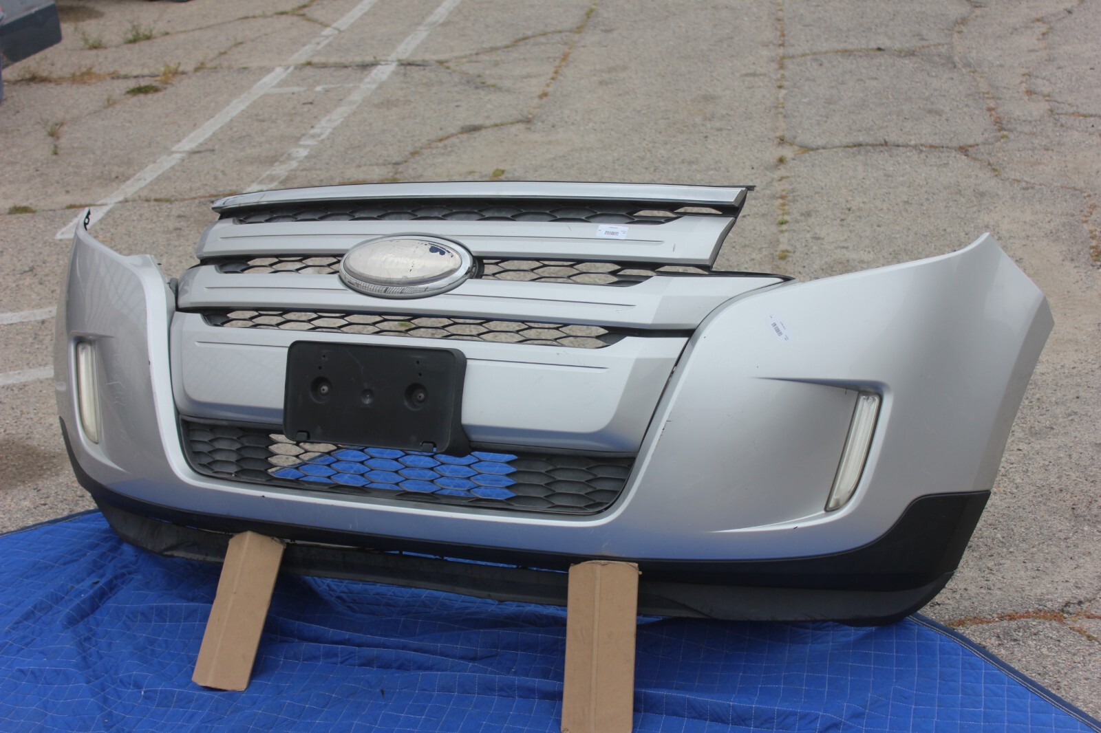 11-14 2013 FORD EDGE FRONT BUMPER COVER VALANCE LIP DRL GRILL GENUINE ...