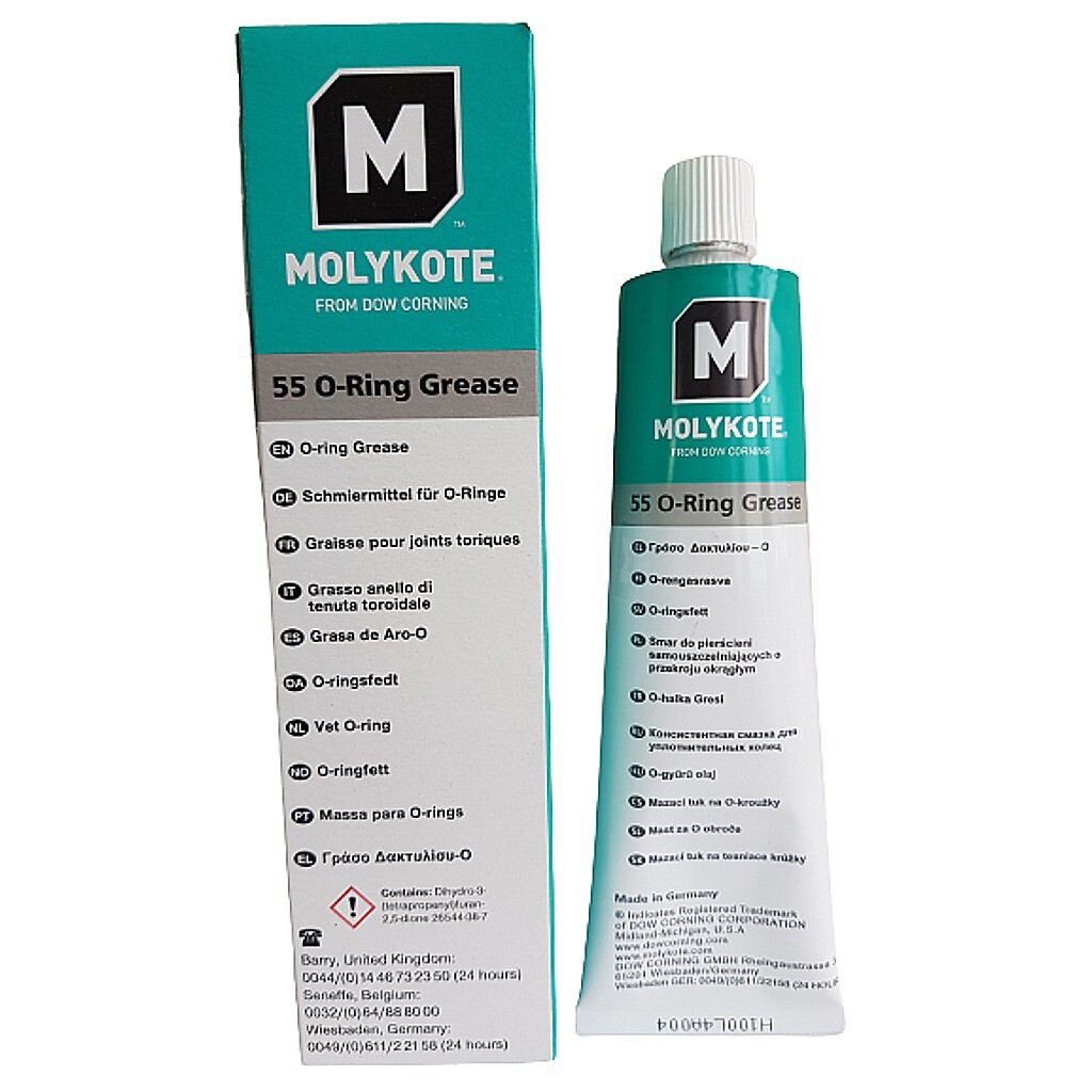 1 case 12 tubes Dow Corning Molykote 55 O-ring Grease (100g) FREE ...