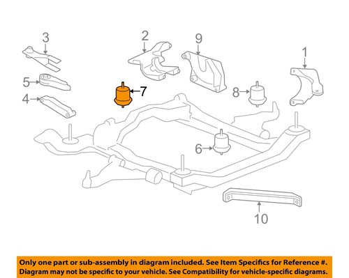 GM OEM-Engine Motor Mount/Torque Strut 25840450 | eBay