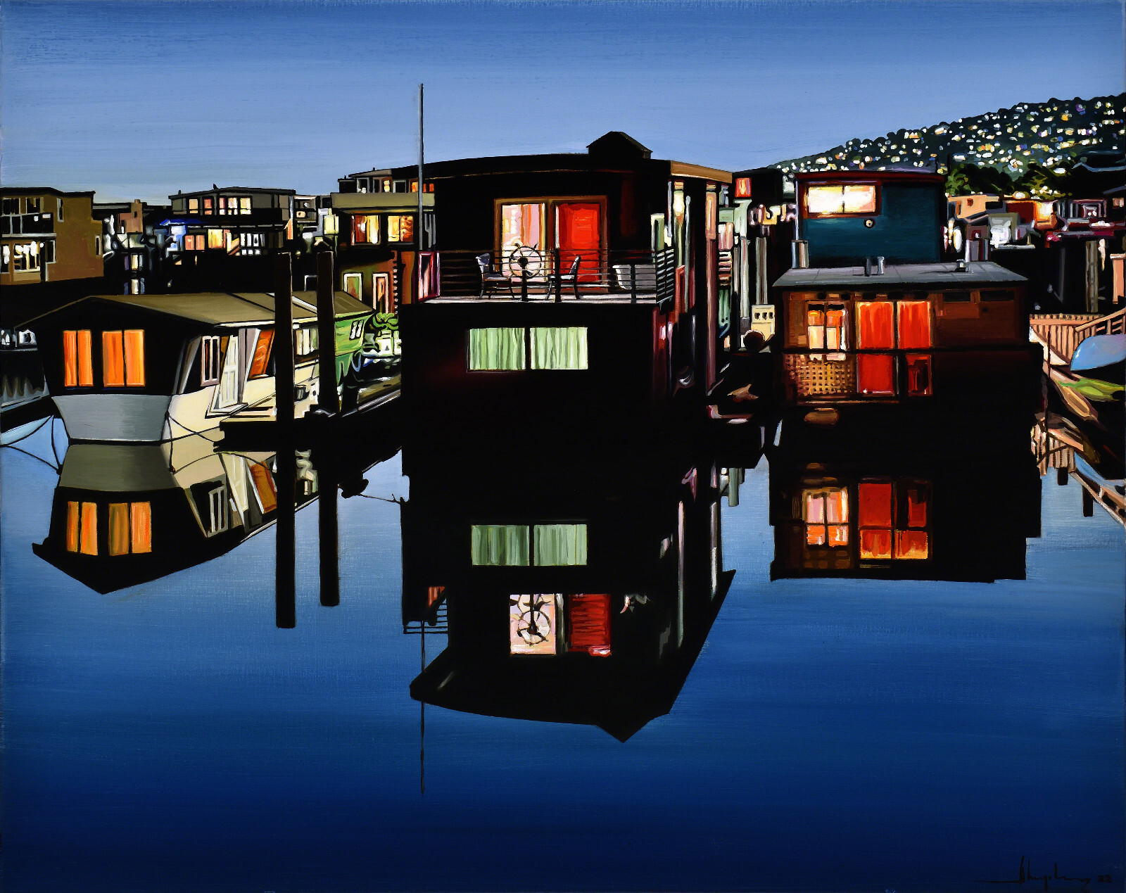 Alex Nizovsky – SAUSALITO NOCTURNE - Photorealism Landscape Art ...
