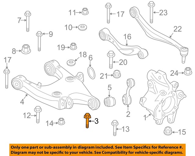 BMW 33306793891 Genuine OEM Factory Original Link Arm Bolt for sale ...