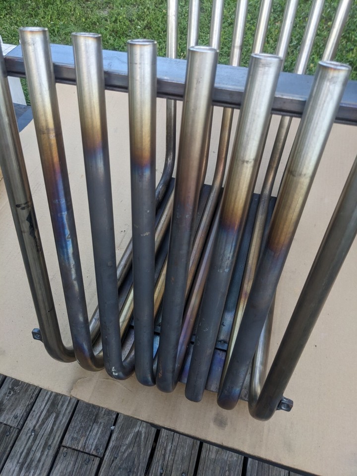 Stainless Fireplace Grate Fanless Tube Heat Exchanger 16wf 14wb 24t 24d ...