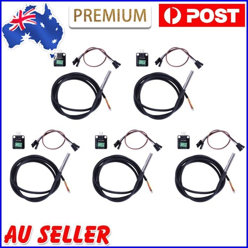 DS18B20 Temperature Sensor with Waterproof Probe Plugable Terminal ...