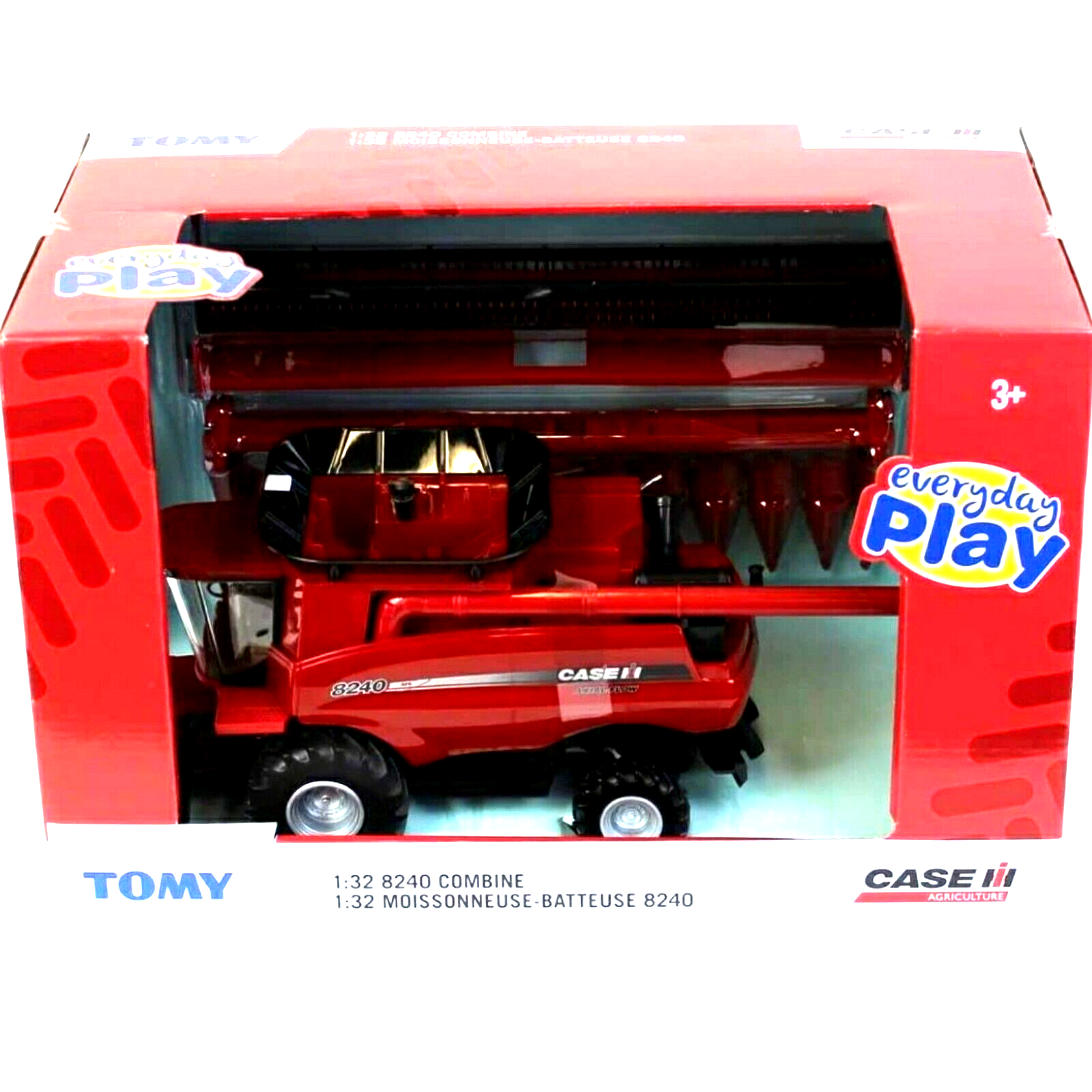 Tomy Ertl 1 32 Case IH 8240 Combime AXIAL-FLOW With Grain & Corn Heads ...