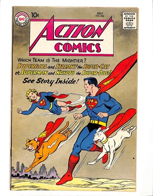 Action Comics #266 Supergirl Streaky Superman Krypto Sweet 1960 DC (XO ...
