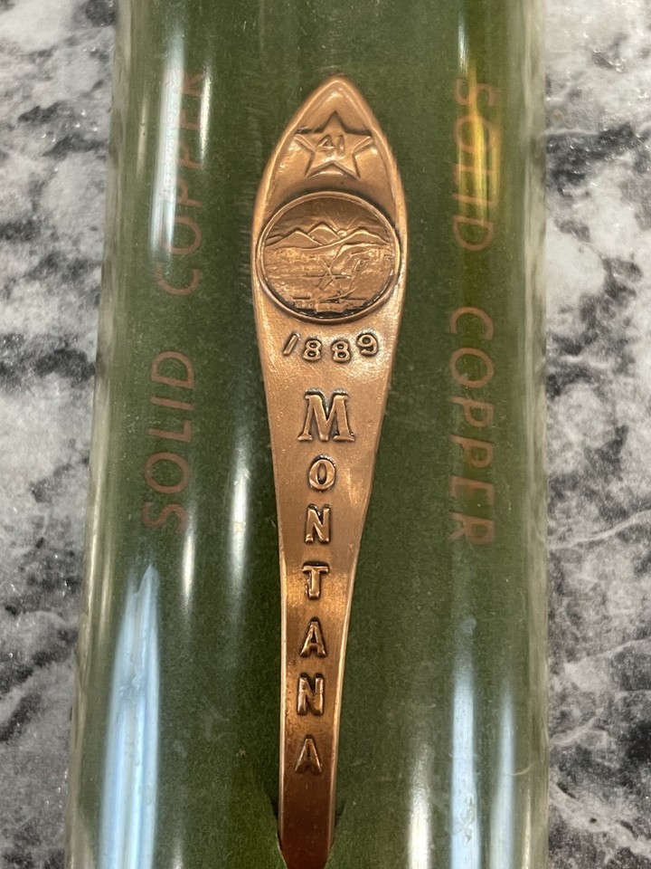 Vintage Solied Copper Montana Souvenir Spoon | eBay