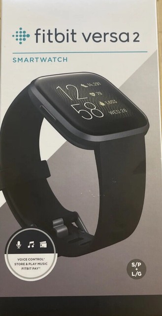 Fitbit Versa 2 Smart Watch Fitness Tracker - Black/Carbon Aluminum ...