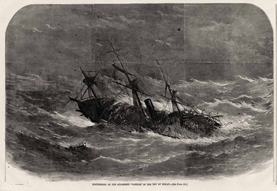 Ss London Shipwreck Disaster Bay Of Biscay Coffin Ship 1866 Ebay