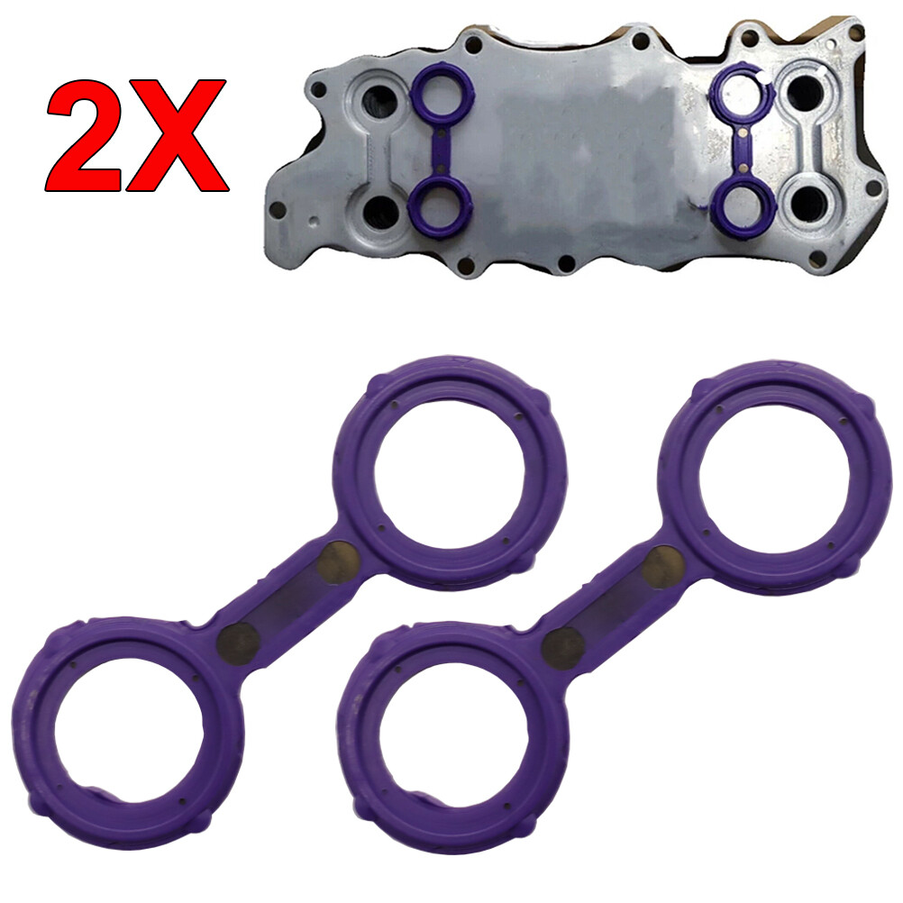 2x For Mercedes Benz Car OM642 Engine Oil Cooler Seal Set OE ...