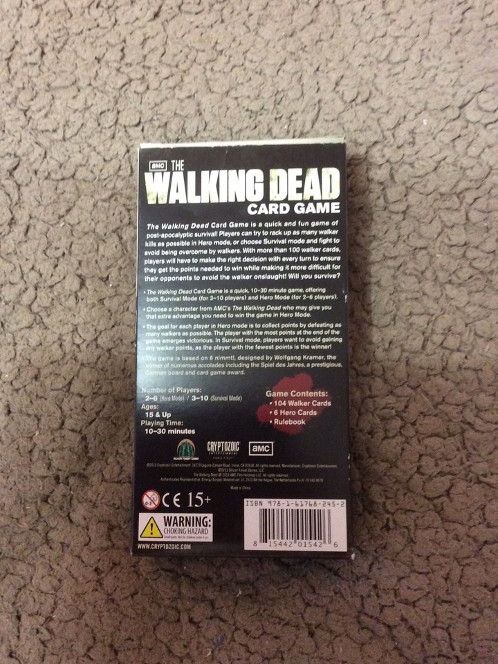 The Walking Dead Card Game Amc 15+ Zombie Complete Horror | eBay