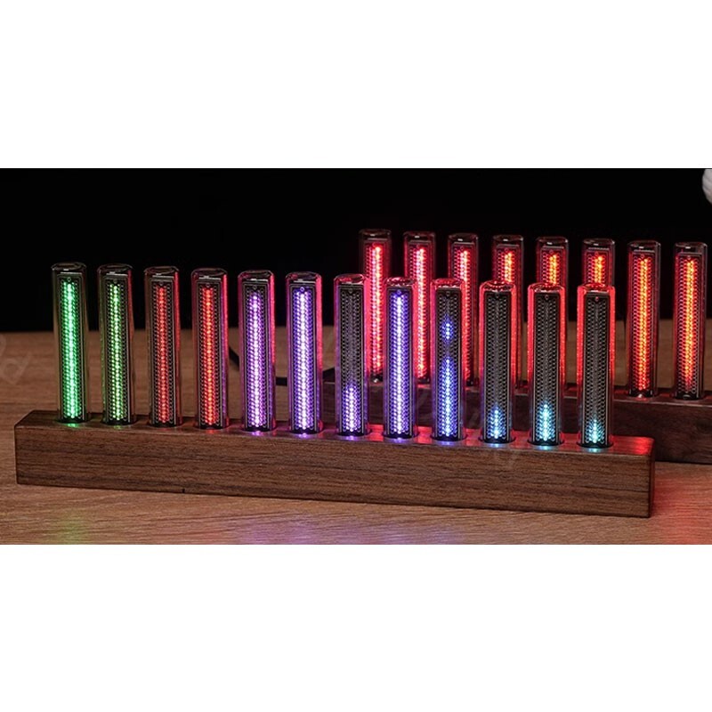 LED Audio Spectrum Light Music Rhythm Light w/12 Adjustable Nixie Tube ...