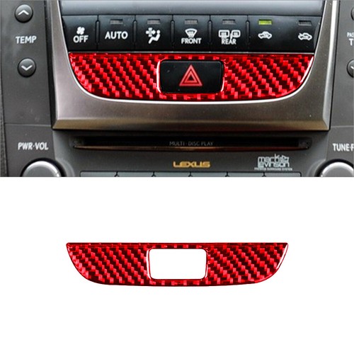 Red Carbon Fiber Interior Light Button Cover Trim Fit For Lexus GS 2006 ...