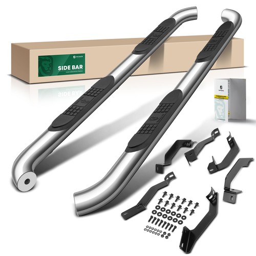 3" Chrome S/S 304 Round Side Step Bars for Nissan Pathfinder 2022 2023 ...