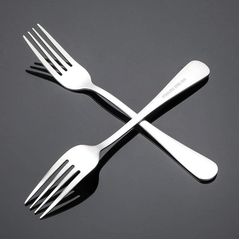 Heavy Duty Dinner Forks 18/0 Stainless Steel Salad Table Fork Set of 12 ...