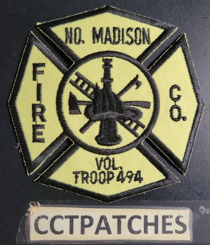 NORTH MADISON, CONNECTICUT FIRE COMPANY VOLUNTEER TROOP 494 PATCH CT | eBay