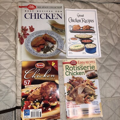 Chicken Recipes Books ~ Lot of 4 ~ Tyson Chicken, Betty Crocker Chicken ...