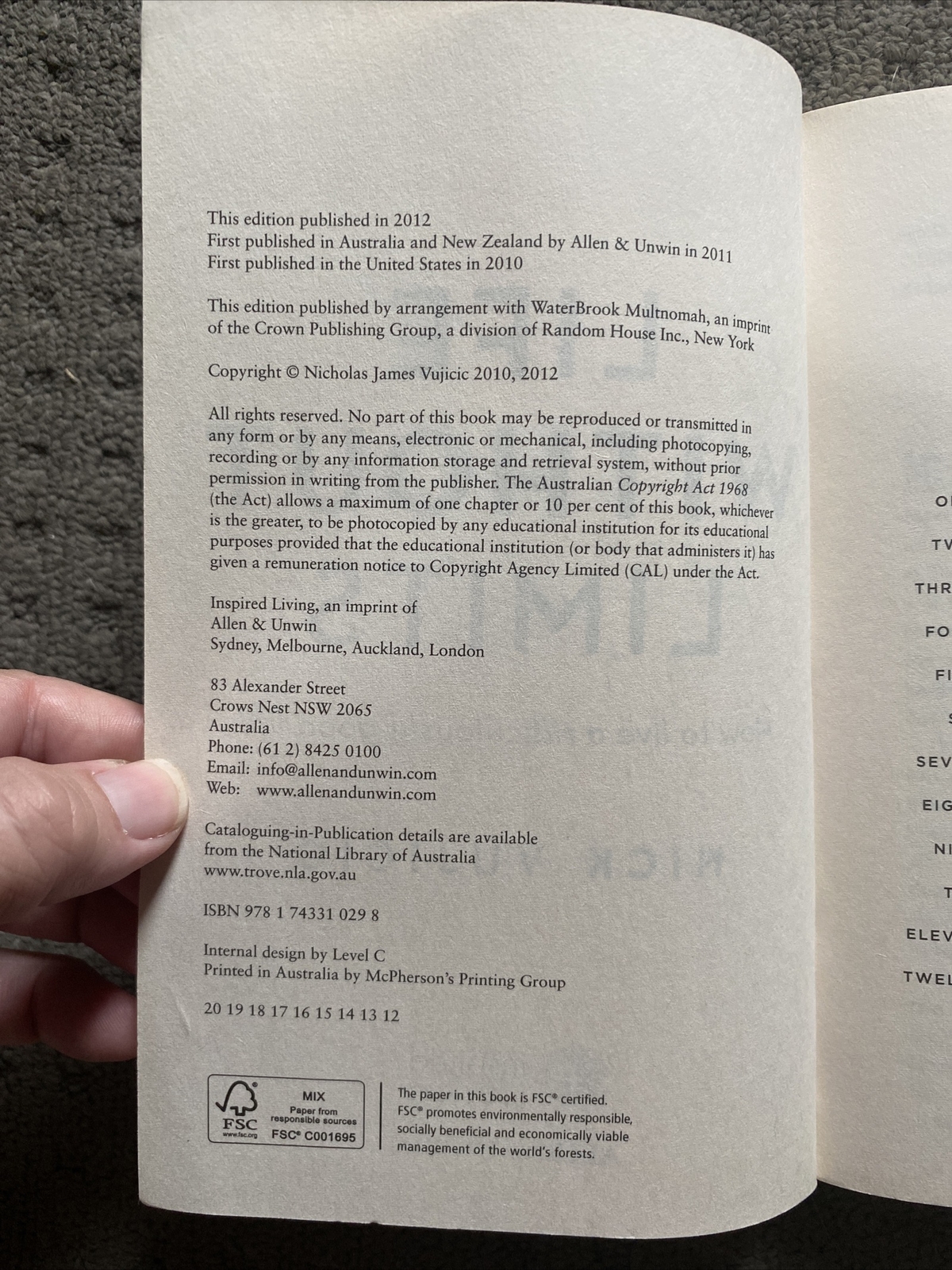 Life without Limits by Nick Vujicic (Paperback, 2012) 9781742375625 | eBay